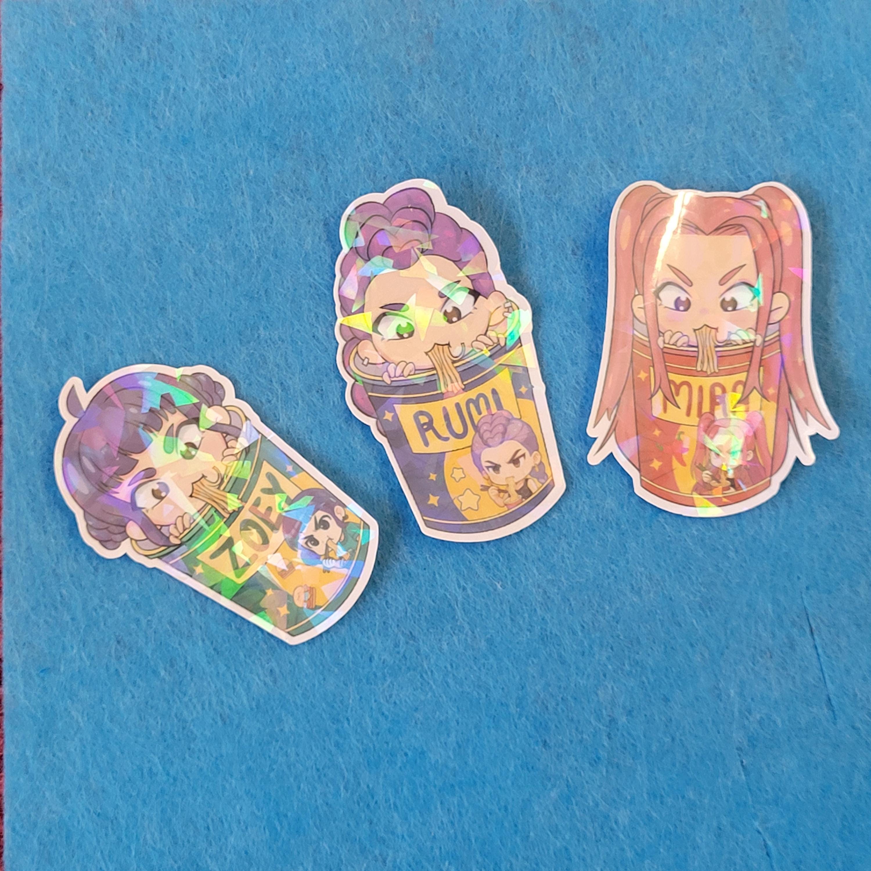 Kpop Demon Hunters Huntrix Sticker Pack - Etsy