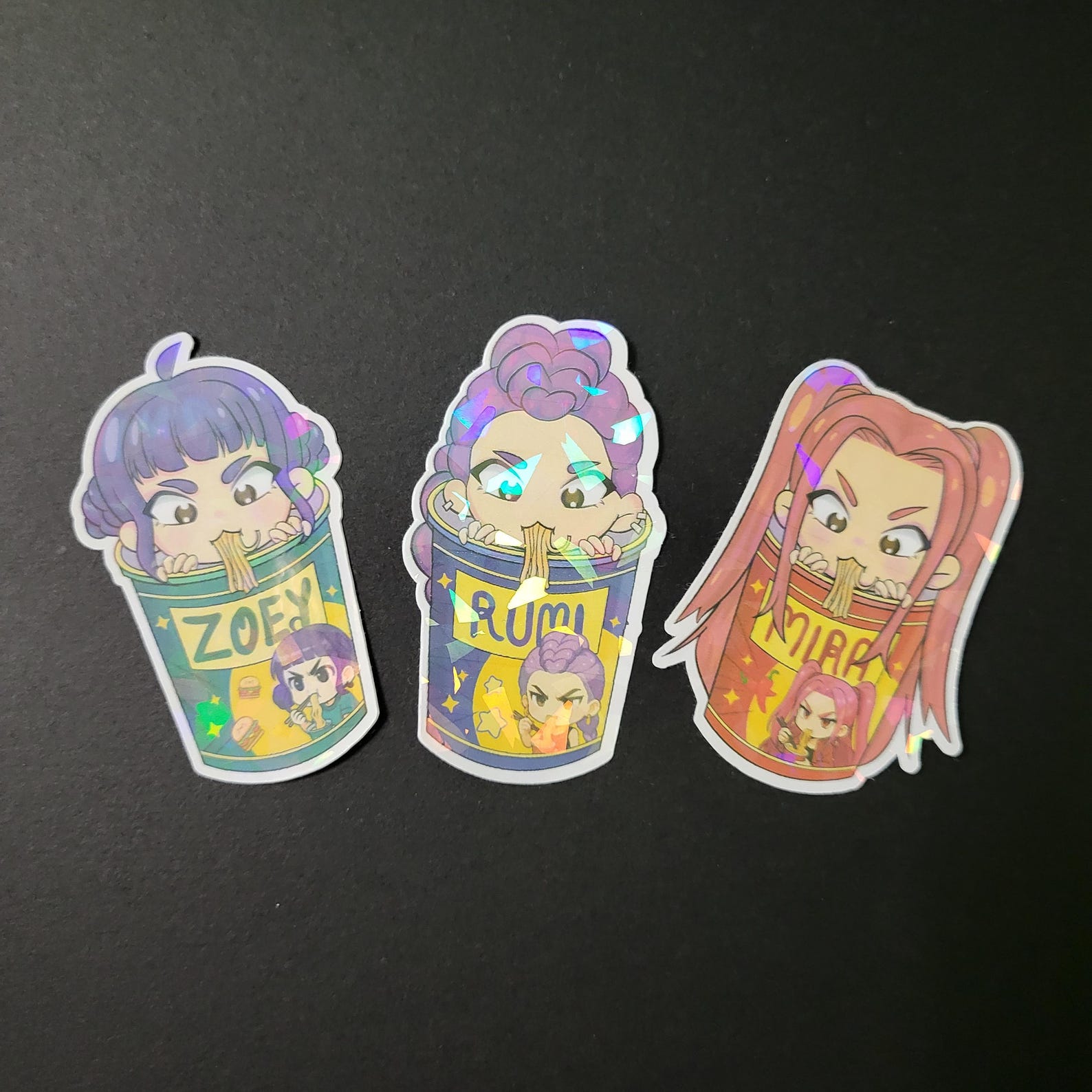 Kpop Demon Hunters Huntrix Sticker Pack - Etsy