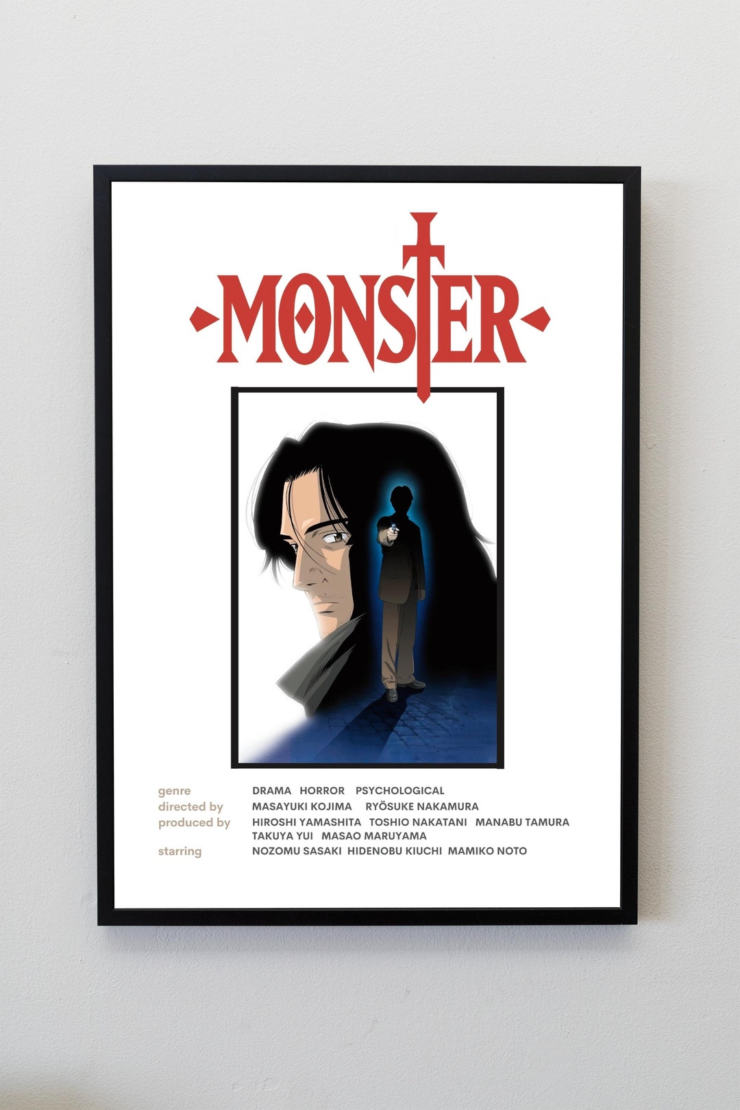 Monster Anime Poster, Anime Manga Poster Gift, Gift for Animelover ...