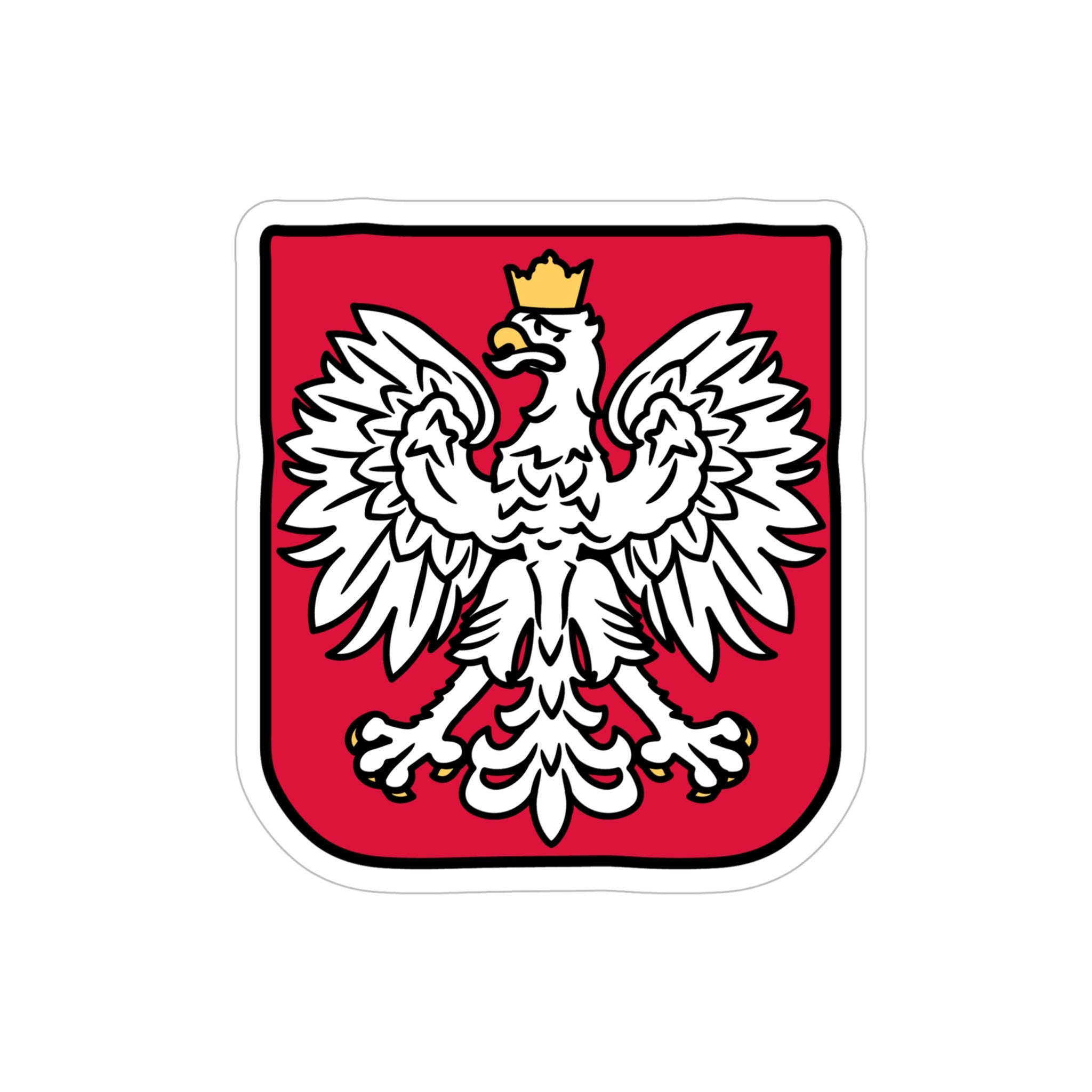 POLSKIE GODLO Polish Eagle Transparent Outdoor Stickers, Die-cut, 1pcs ...