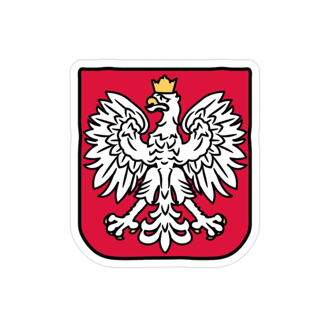 POLSKIE GODLO Polish Eagle Transparent Outdoor Stickers, Die-cut, 1pcs ...