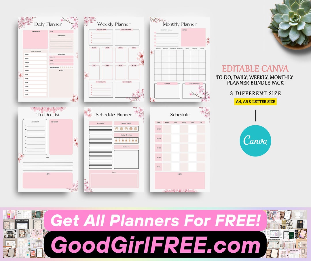Digital Planner Printable Planner Personal Planner Daily - Etsy
