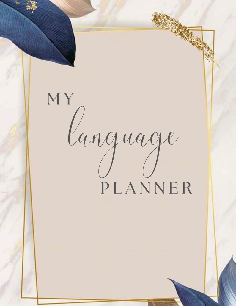 PRINTABLE Language Learning Planner, 500 Vocabulary Words, Language ...