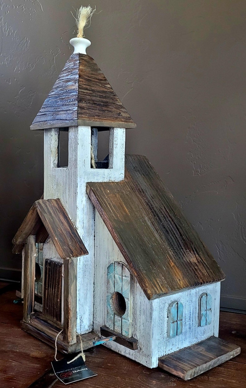 Church House Birdhouse - Etsy