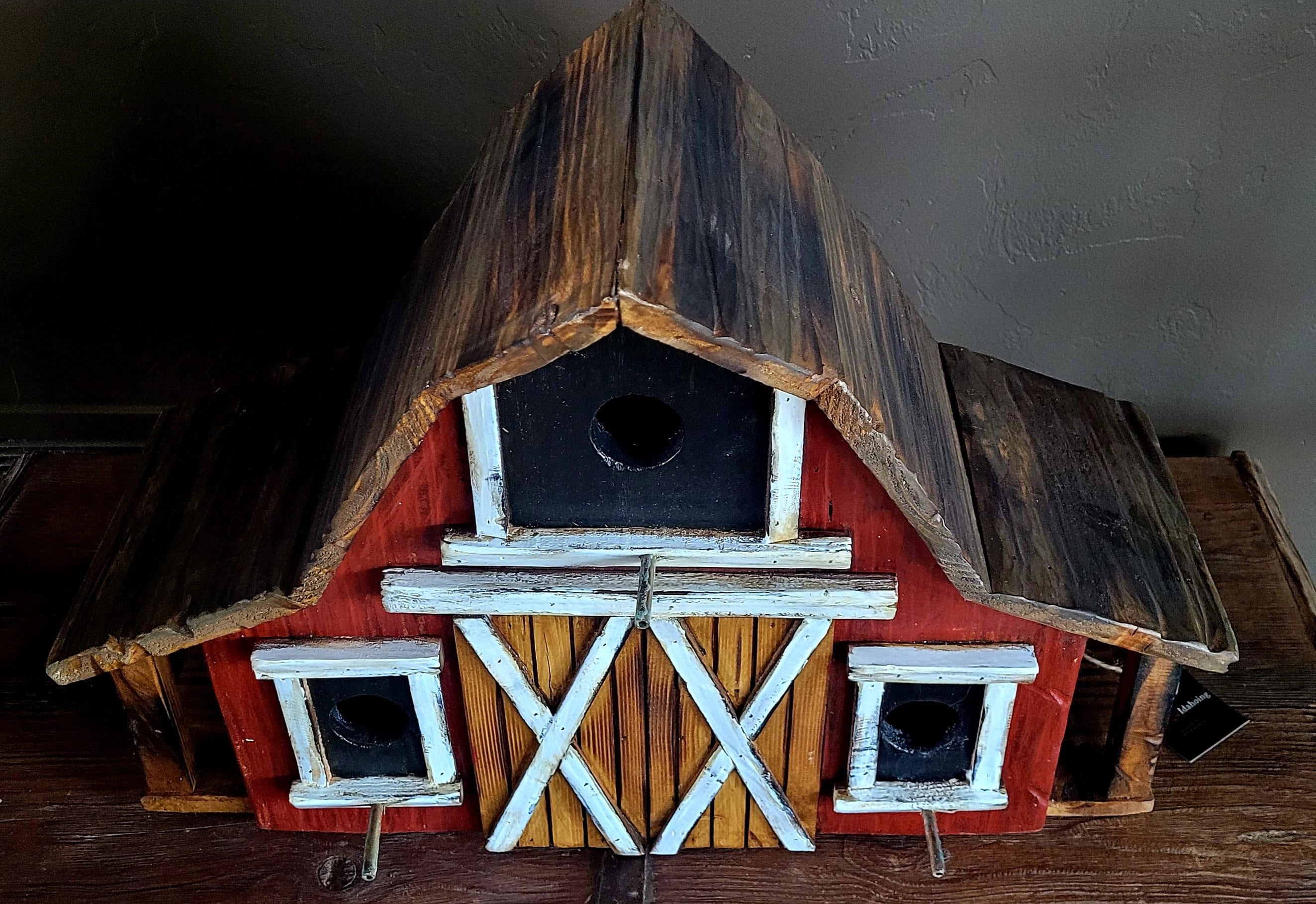 Handmade Cedar Barn Birdhouse: Rustic Bird Apartment - Etsy