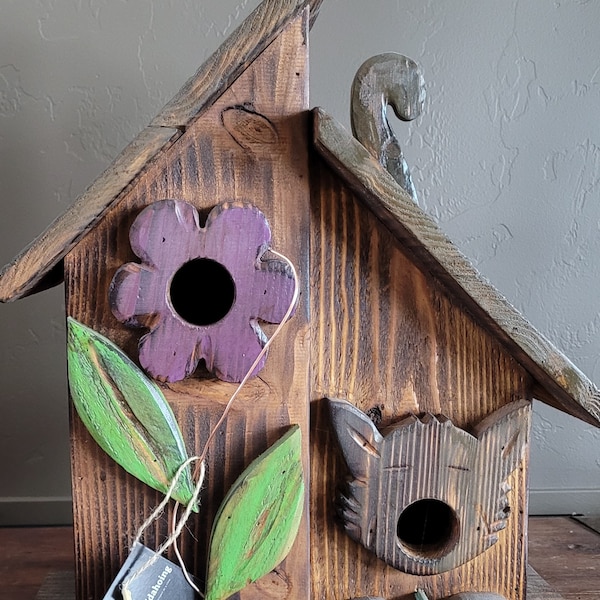 Cat Birdhouse - Etsy