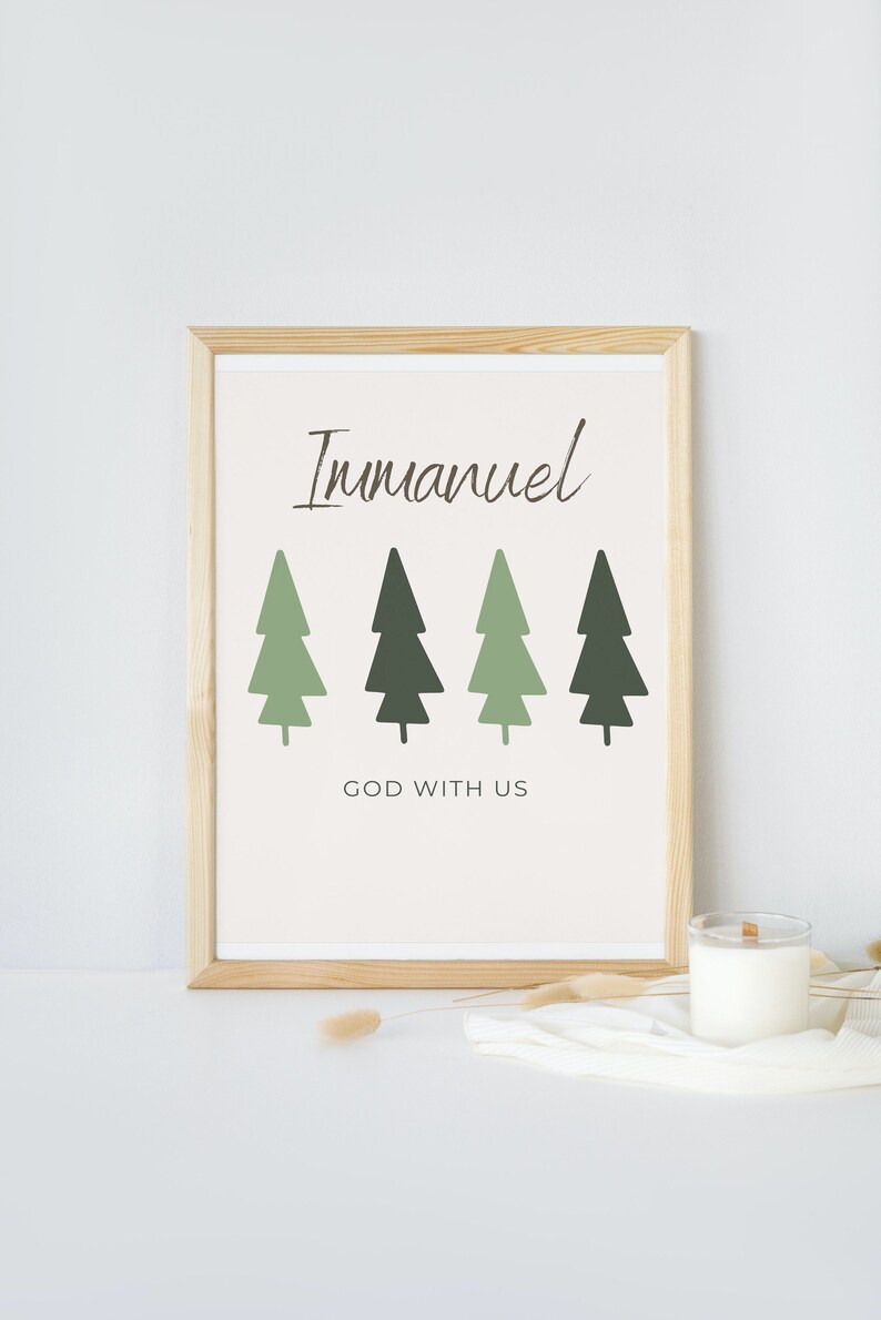 Immanuel Christmas Instant Download Printable, Christmas Decor ...