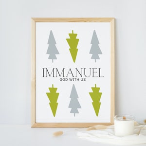 Immanuel Christmas Instant Download Printable, Christmas Decor ...