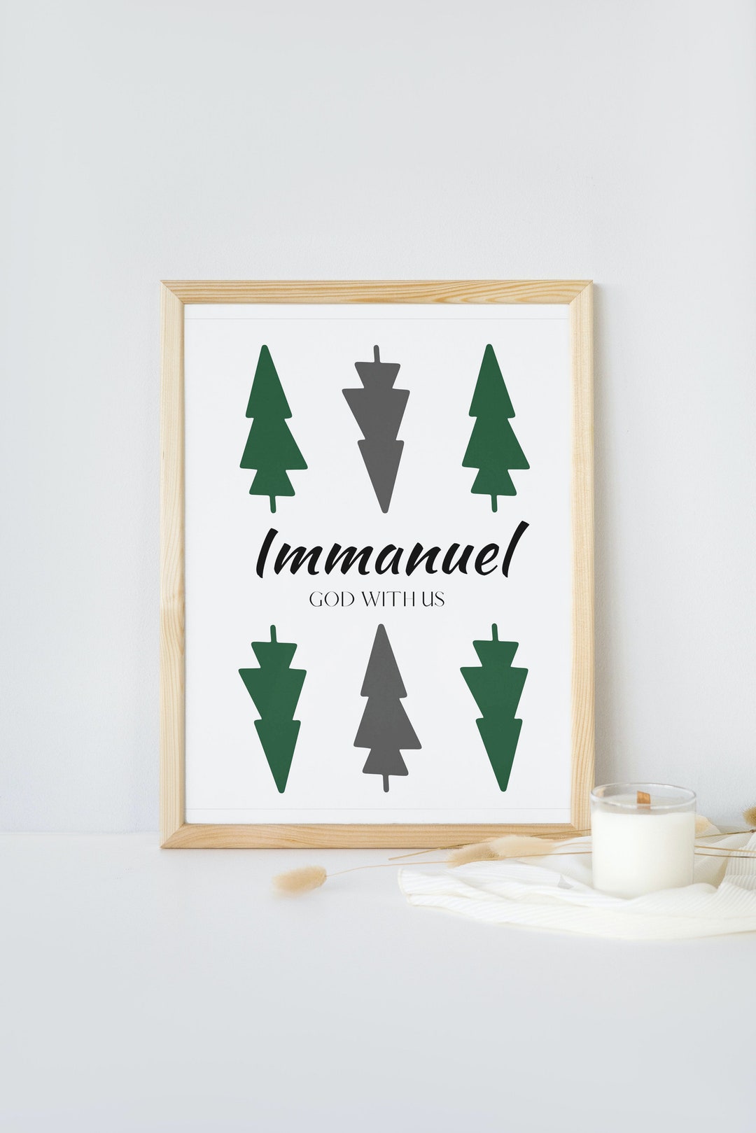 Immanuel Christmas Instant Download Printable, Christmas Decor ...