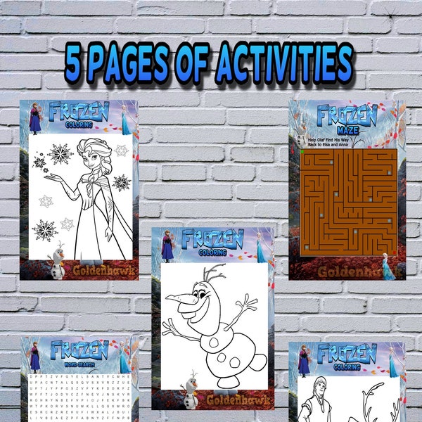 Frozen Word Search - Etsy