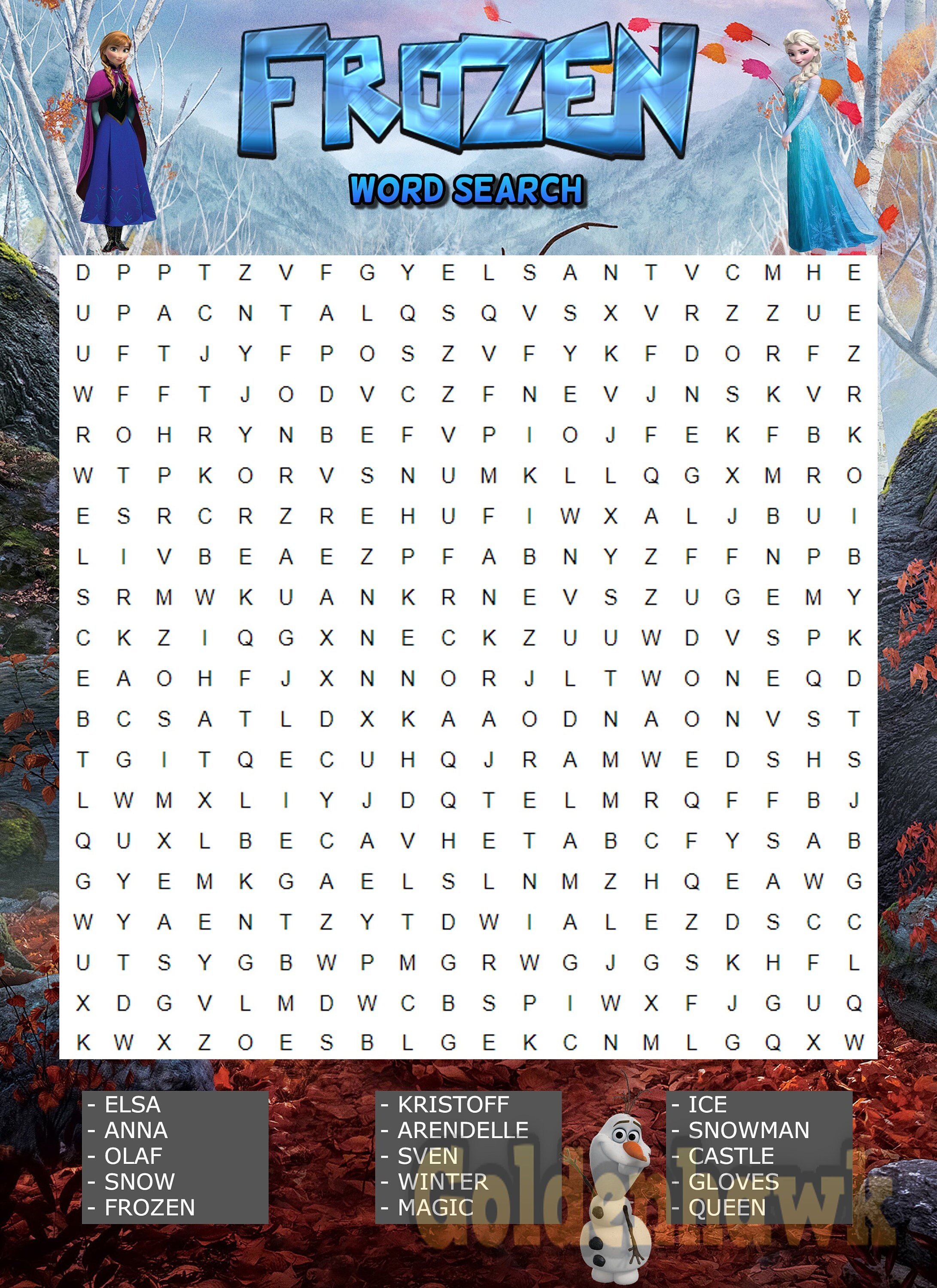 INSTANT DOWNLOAD - Frozen Themed Party Printables Party Games - Frozen ...