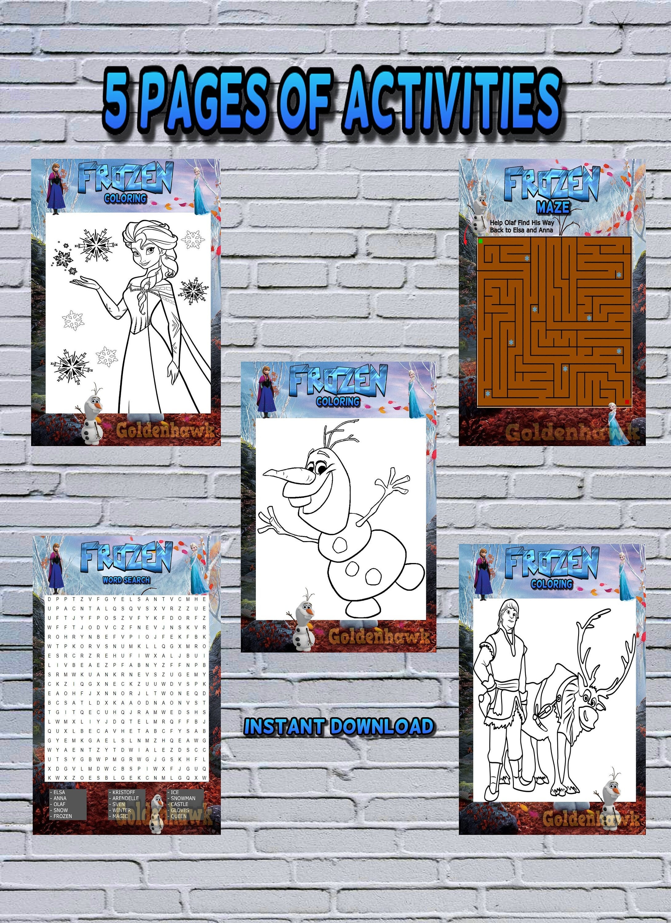 Gordmans Frozen Word Search Book