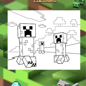 Printable Minecraft Activity Sheets/party Games - Instant Download ...