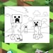 Printable Minecraft Activity Sheets/party Games - Instant Download ...