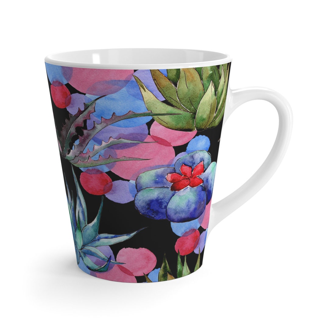 Succulent Coffee Mug Botanical Design Cup for Coffee and Tea Lovers ...