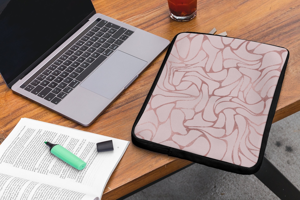 Rose Gold Glam Laptop Sleeve Laptop Sleeves, Woman Laptop Cases ...