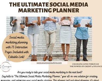 The Ultimate Social Media Content Planning Bundle Workbook for Social ...