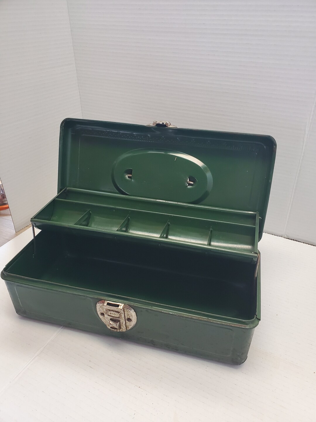 Old Metal Fishing Box - Etsy