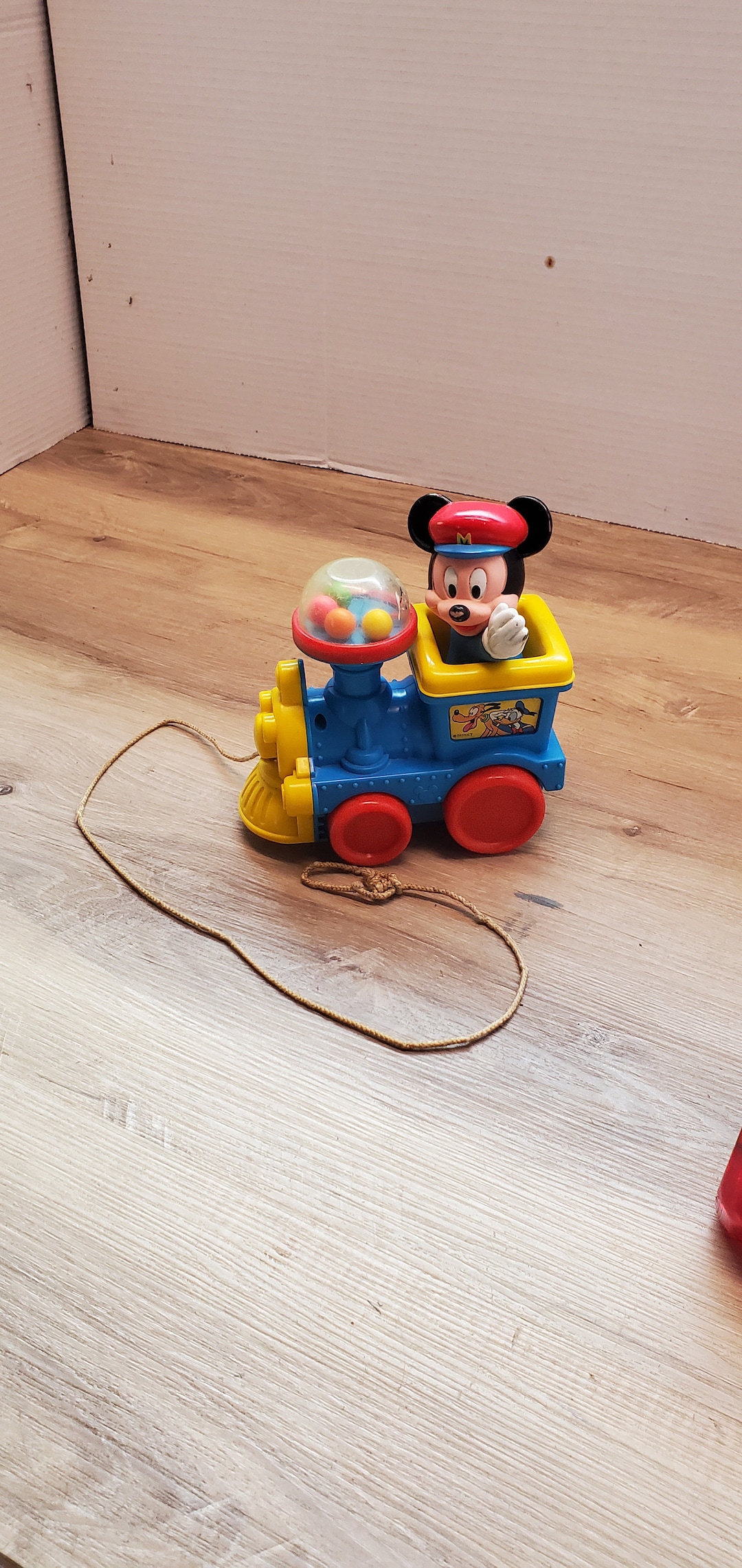 Vintage Mickey Mouse Locomotive Pull Toy - Etsy