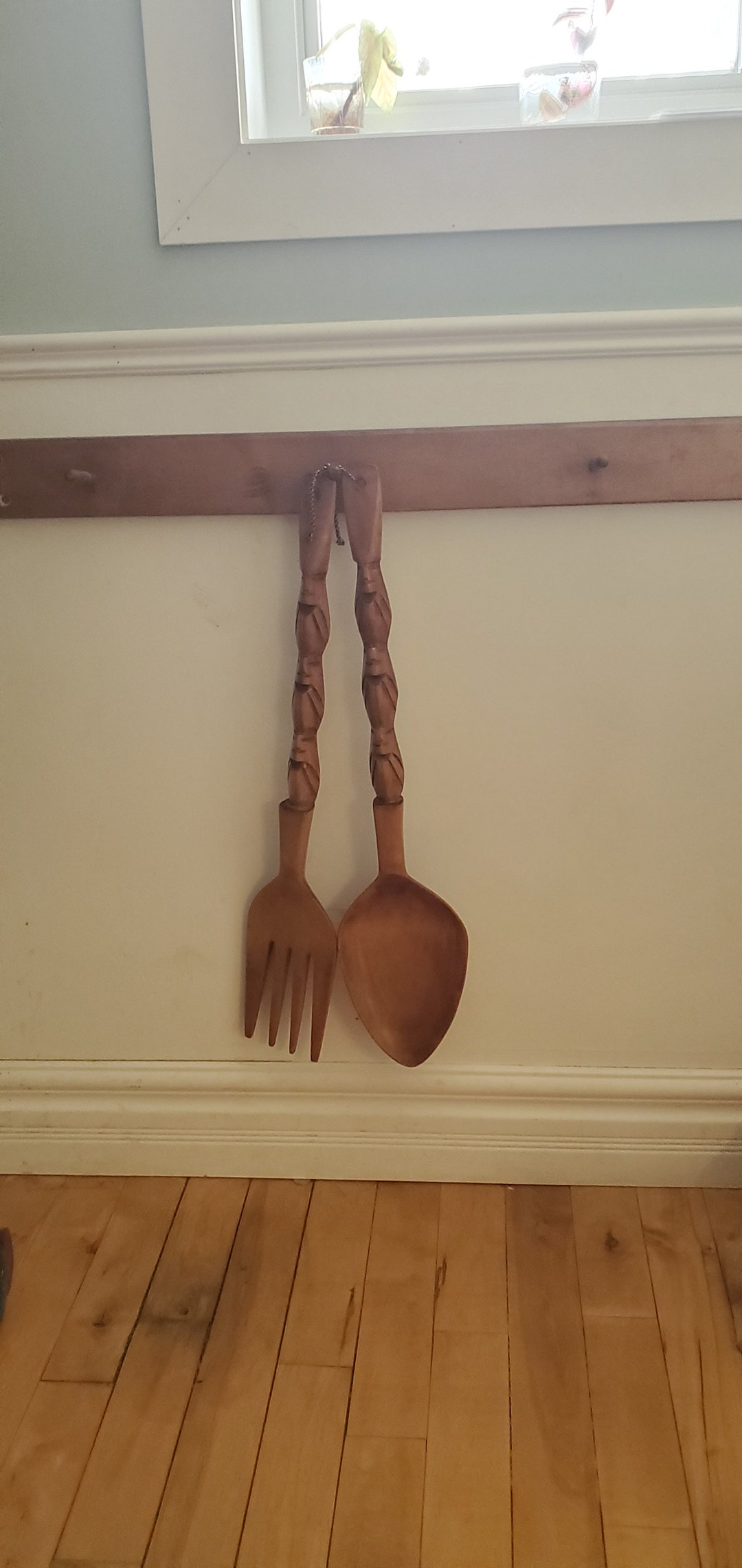 Fork and Giant Wooden Spoon - Etsy