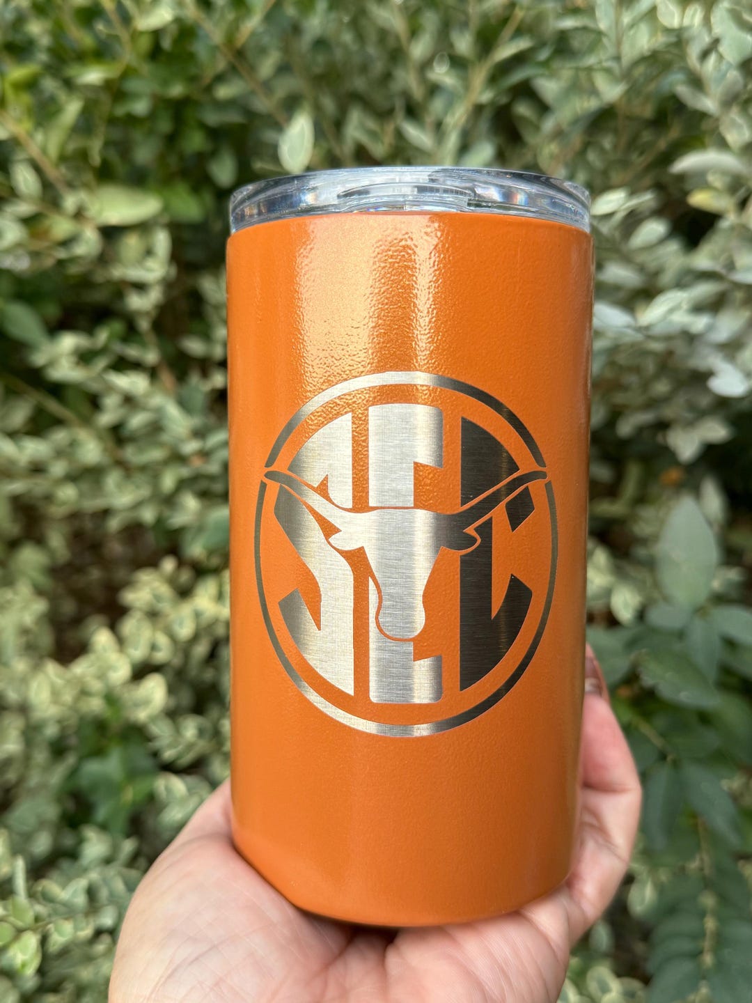 Texas Longhorns Tumbler Powder Coated Laser Engraved Travel Mug ...