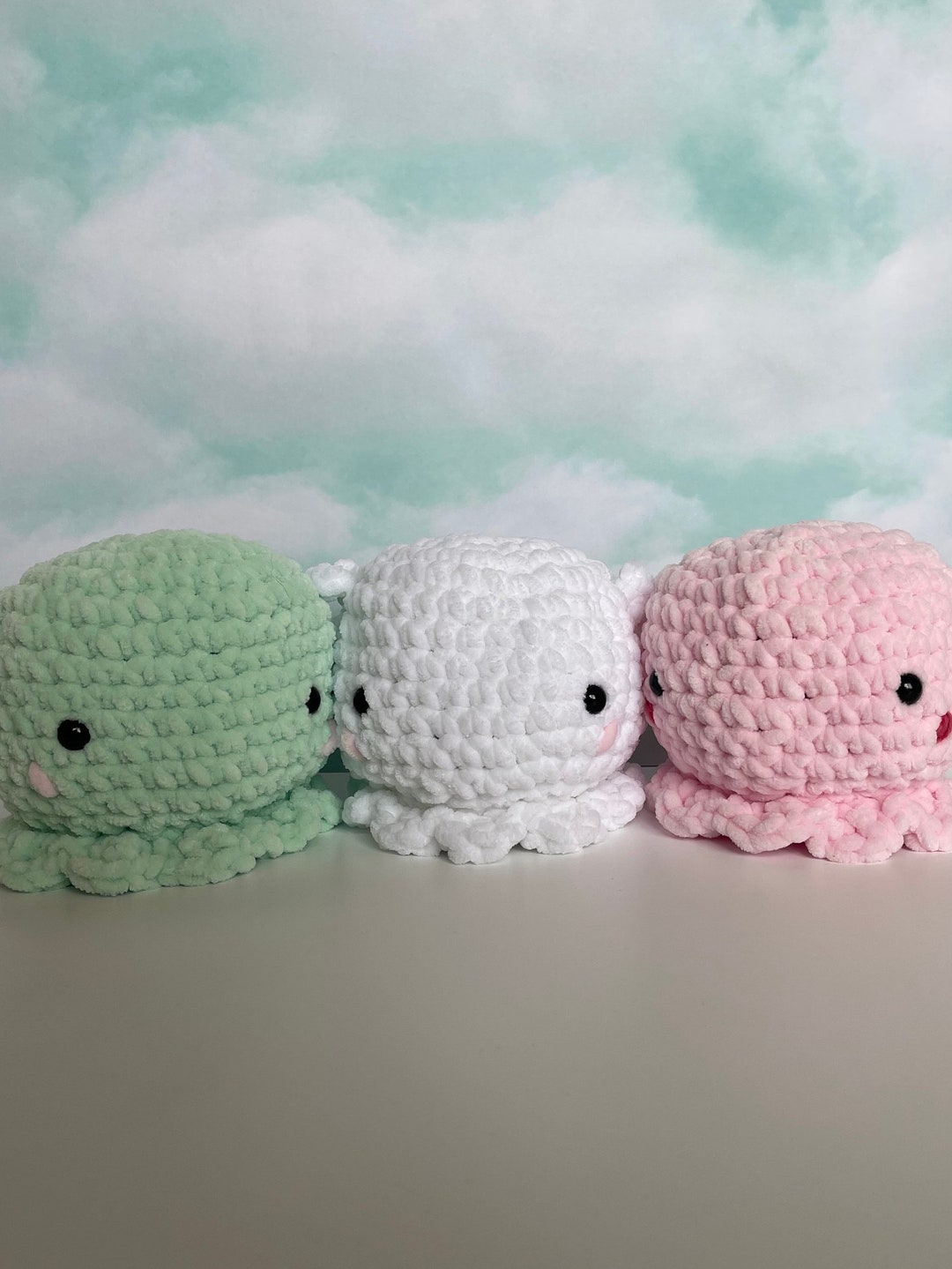 Dumbo Octopus Crochet Plushie medium - Etsy