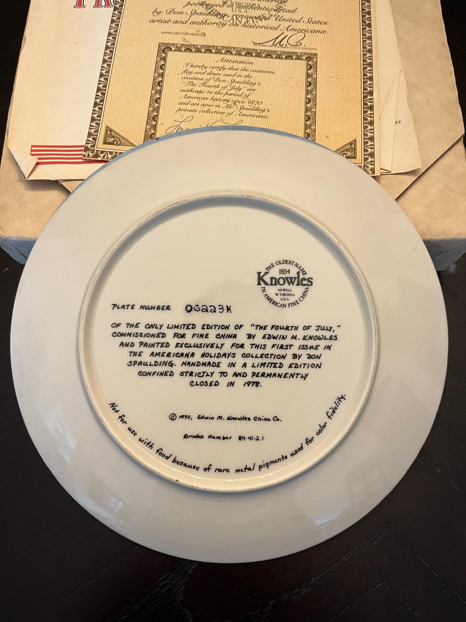 The Fourth of July, 1979, Don Spaulding Plate - Etsy