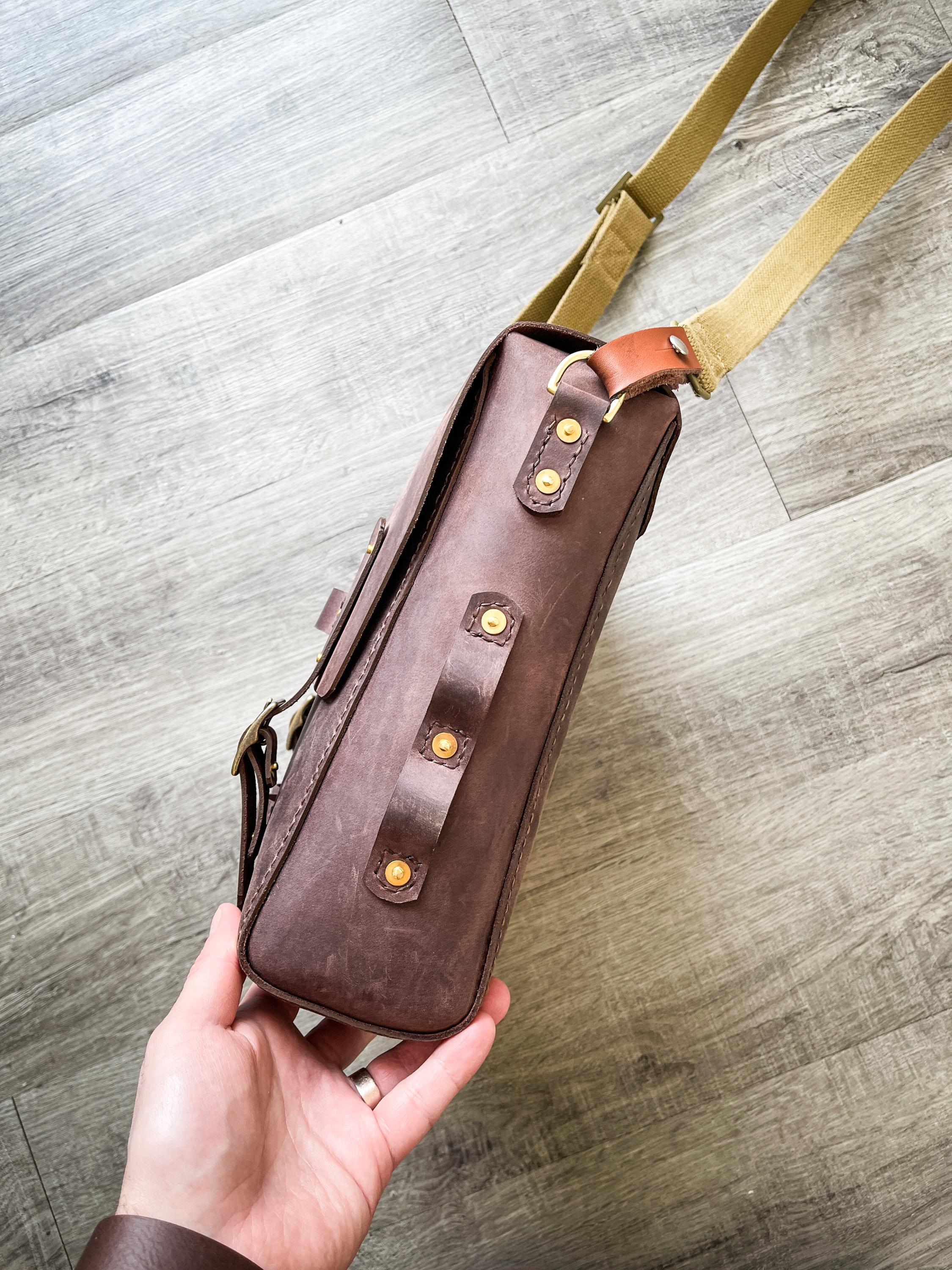 HANDMADE BUSHCRAFT SATCHEL | Canadian-made Haversack for Camping or ...