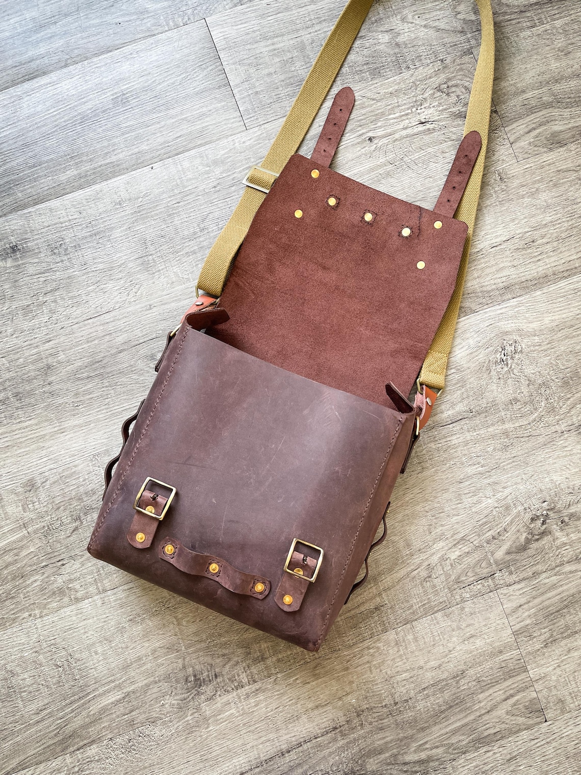 HANDMADE BUSHCRAFT SATCHEL | Canadian-made Haversack for Camping or ...