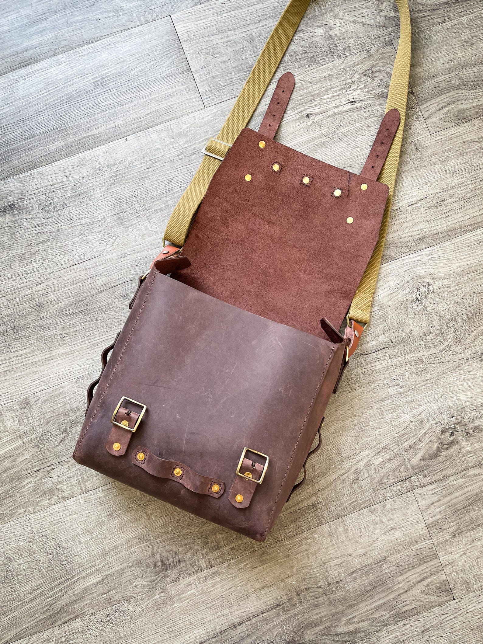 HANDMADE BUSHCRAFT SATCHEL | Canadian-made Haversack for Camping or ...