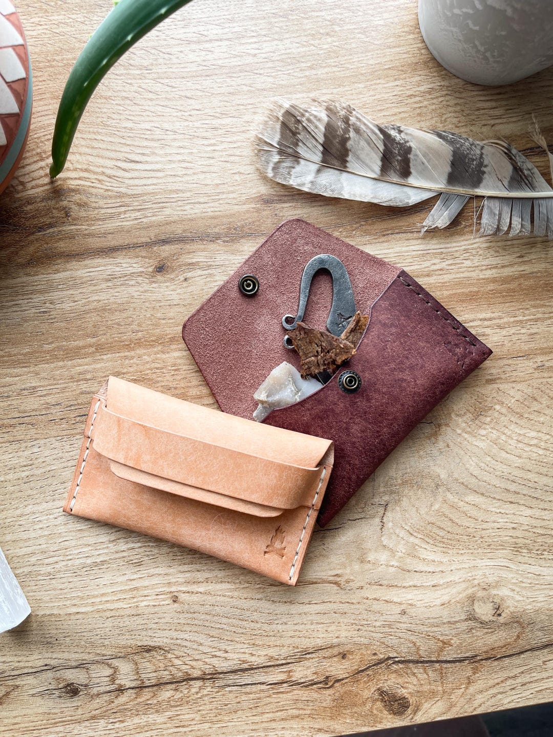 BUSHCRAFT POUCH | Canadian-made Natural Leather Flint and Steel Pouch ...