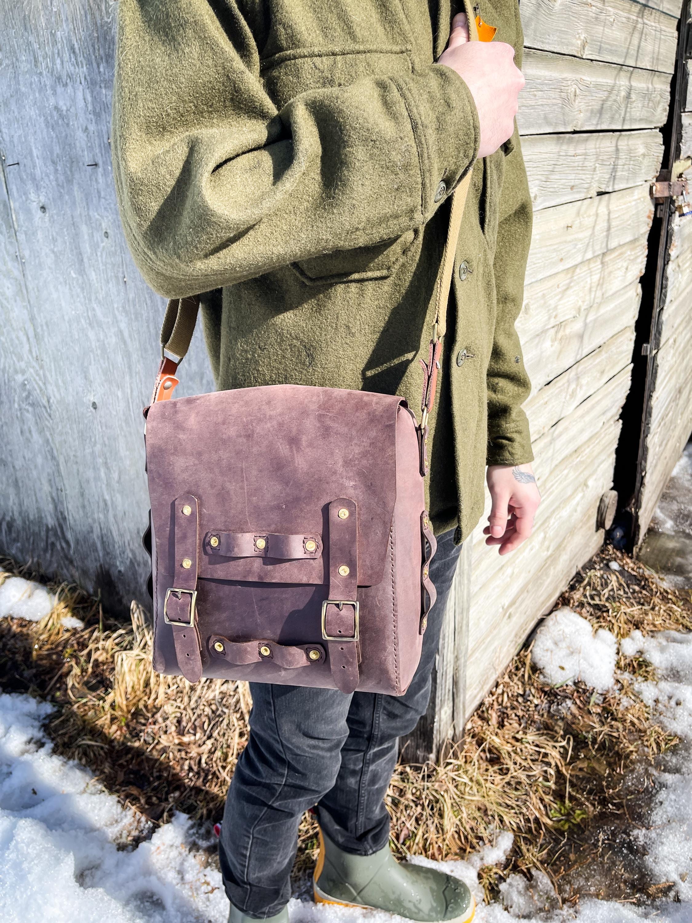 HANDMADE BUSHCRAFT SATCHEL | Canadian-made Haversack for Camping or ...