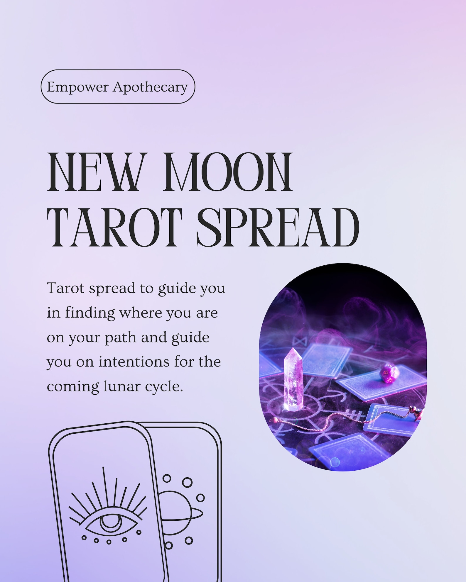 New Moon Tarot Spread | Printable Guide (PDF) - Etsy