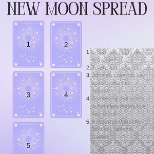 New Moon Tarot Spread | Printable Guide (PDF) - Etsy