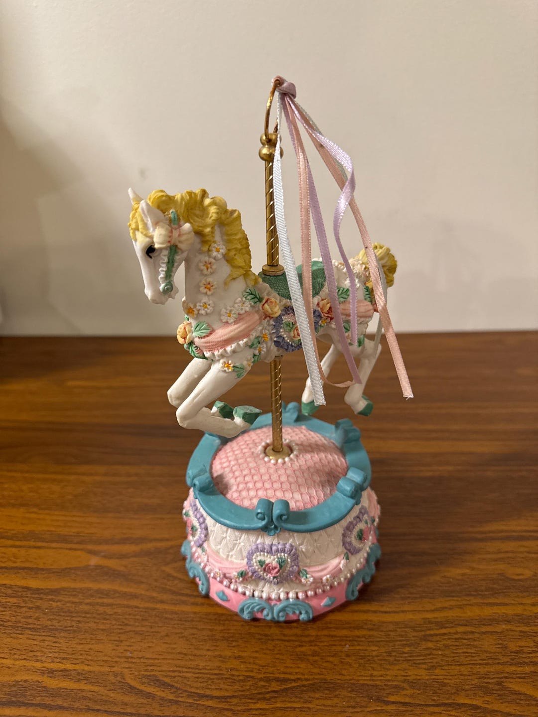 Vintage Carousel Horse Music Box - Etsy