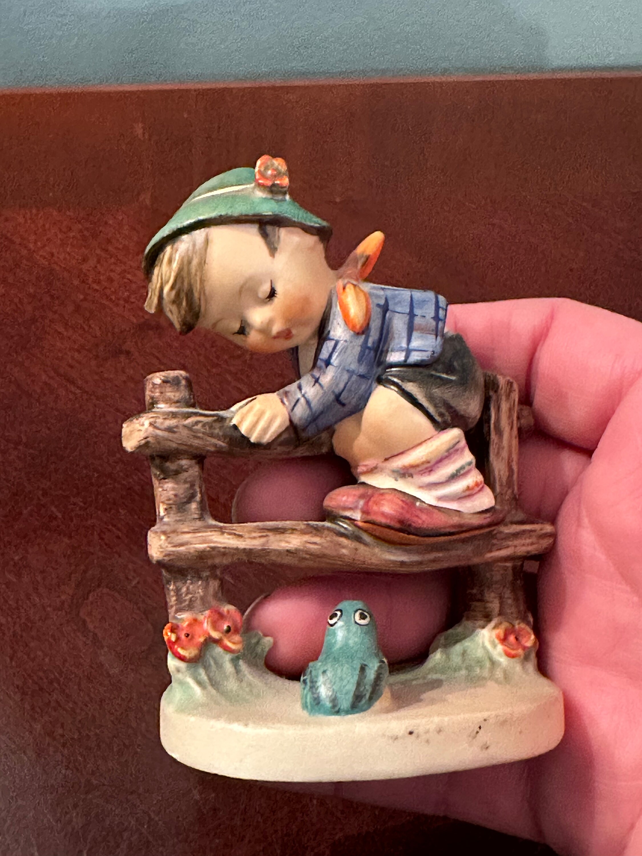 Goebel Retreat to Safety Boy With Frog Figurine - Etsy