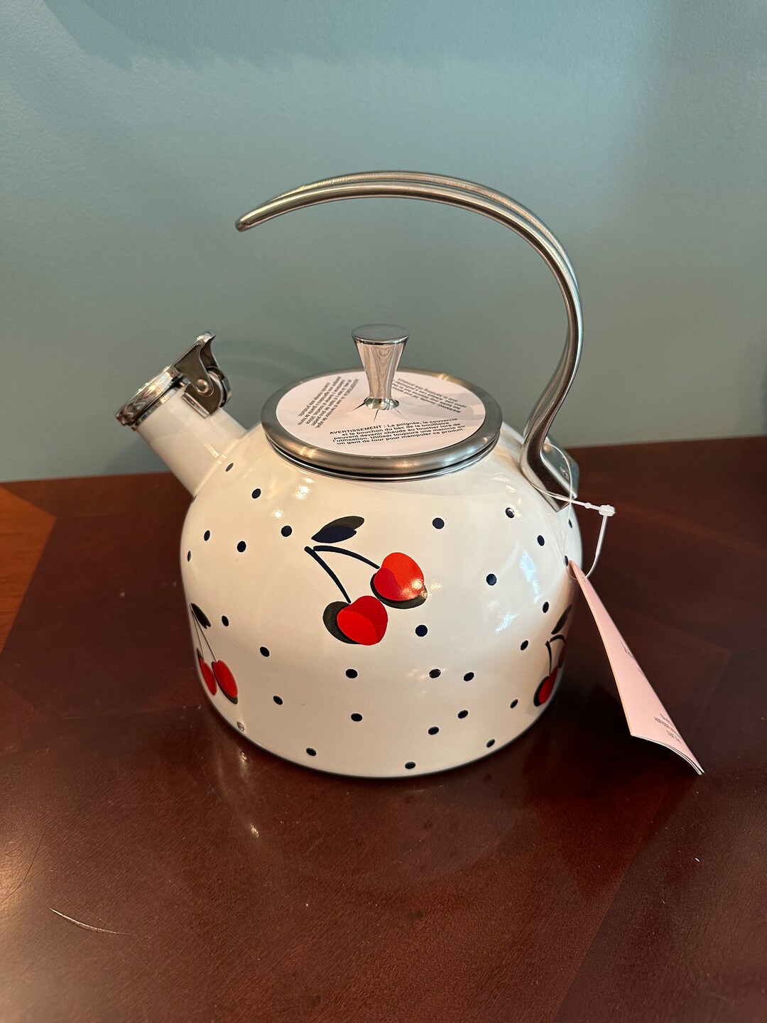 Kate Spade by Lenox Vintage Cherry Dot Tea Kettle - Etsy