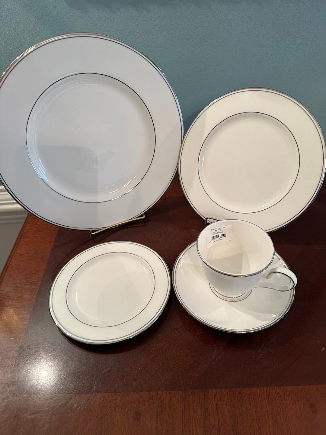 Lenox Federal Platinum Bone China 5-piece Place Setting - Etsy