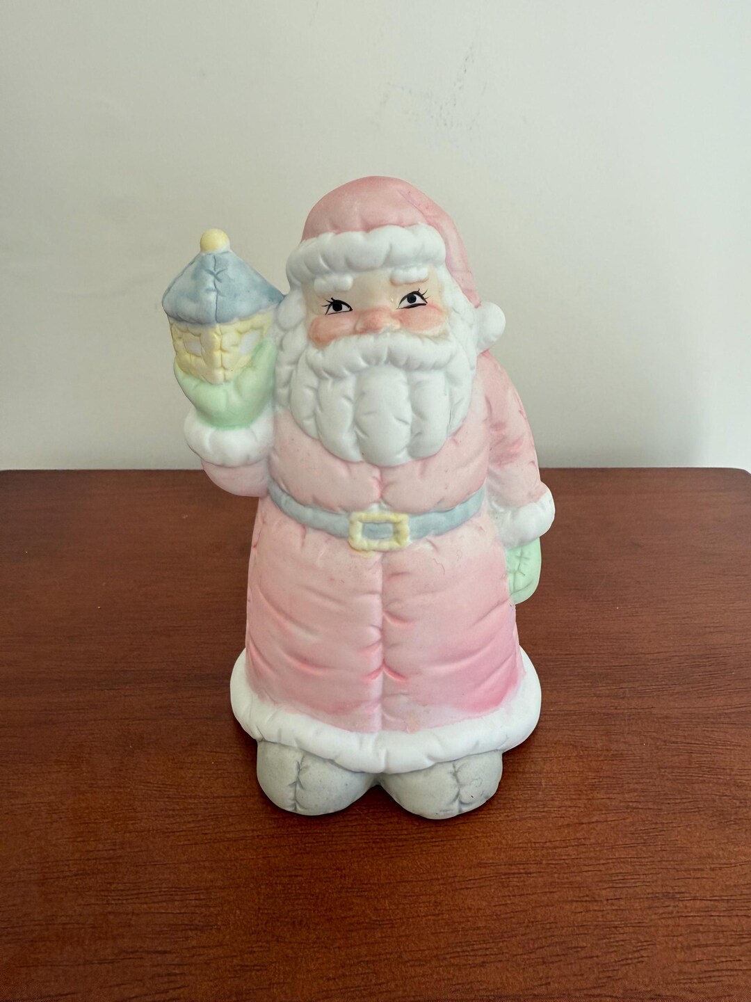 Vintage Enesco Santa Musical Box Figurine - Etsy