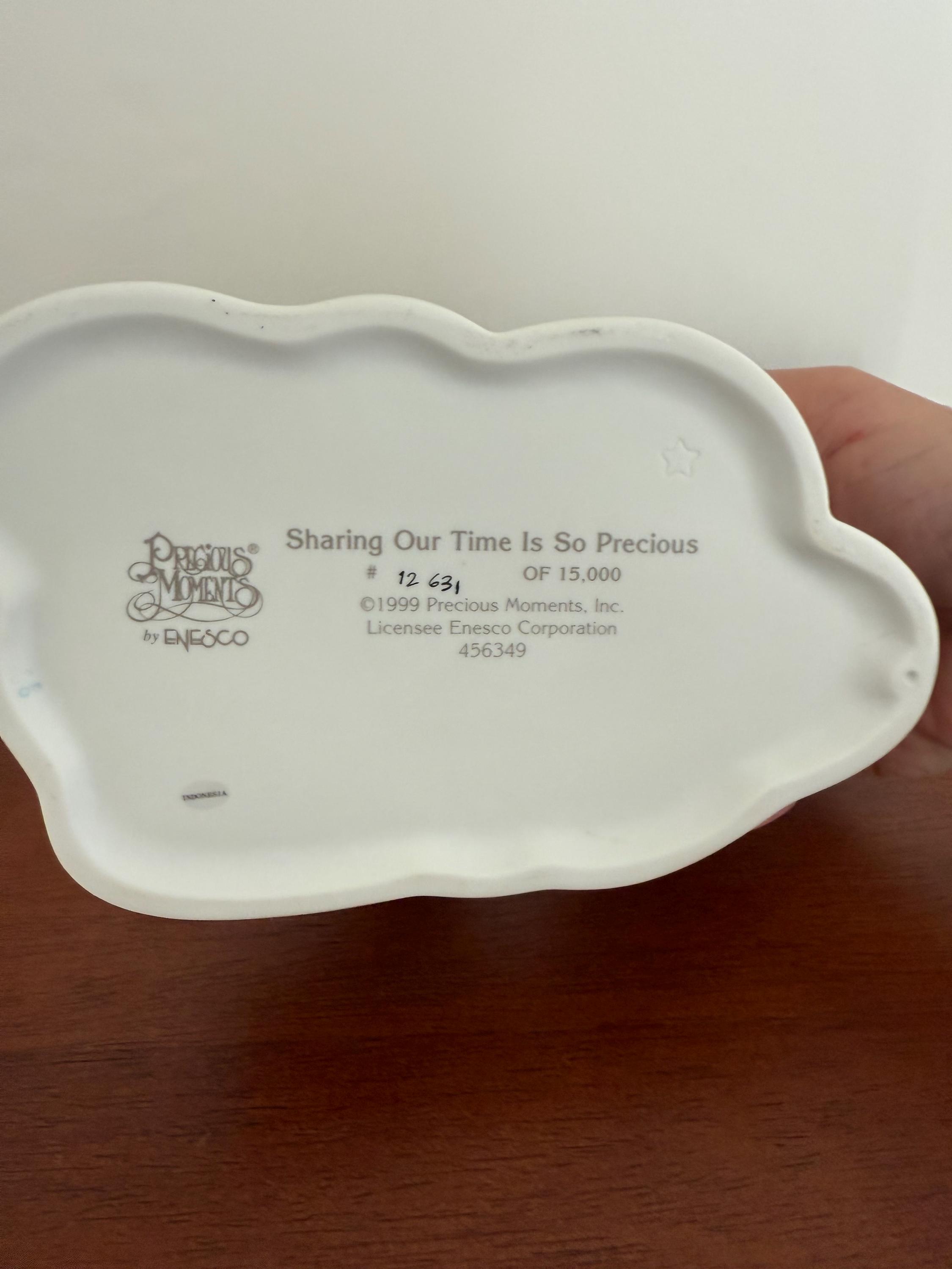 Precious Moments “sharing Our Time is so Precious “ #456349 Figurine - Etsy