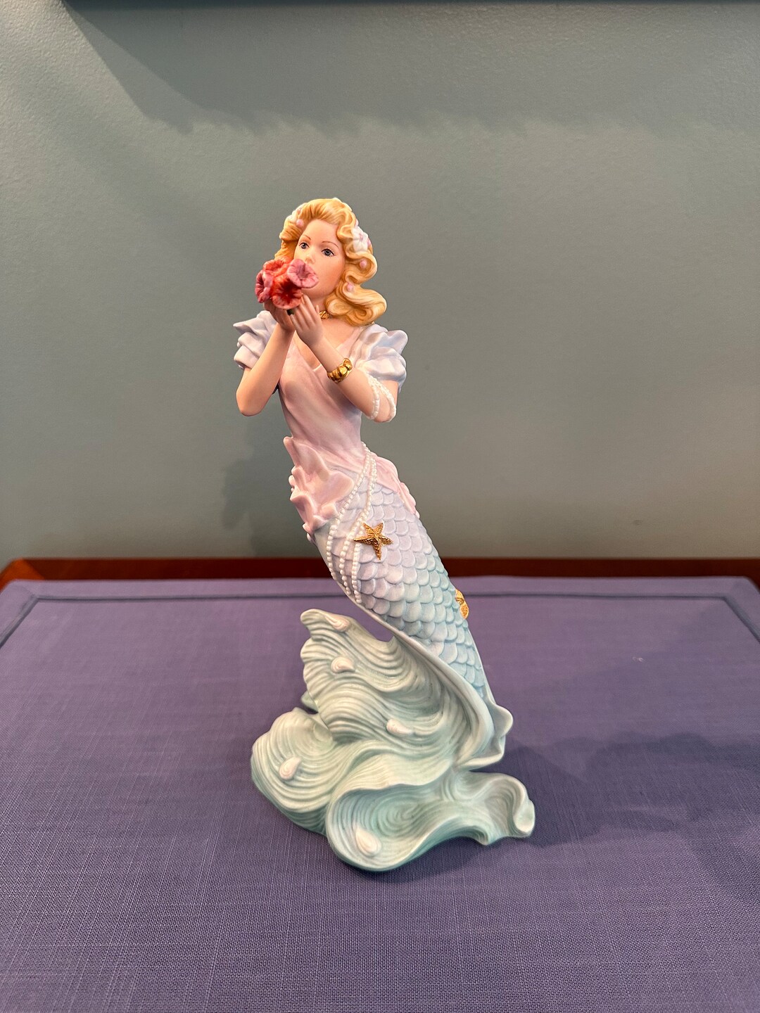 Lenox Little Mermaid Princess of the Sea Fine Porcelain Figurine. 8103 ...