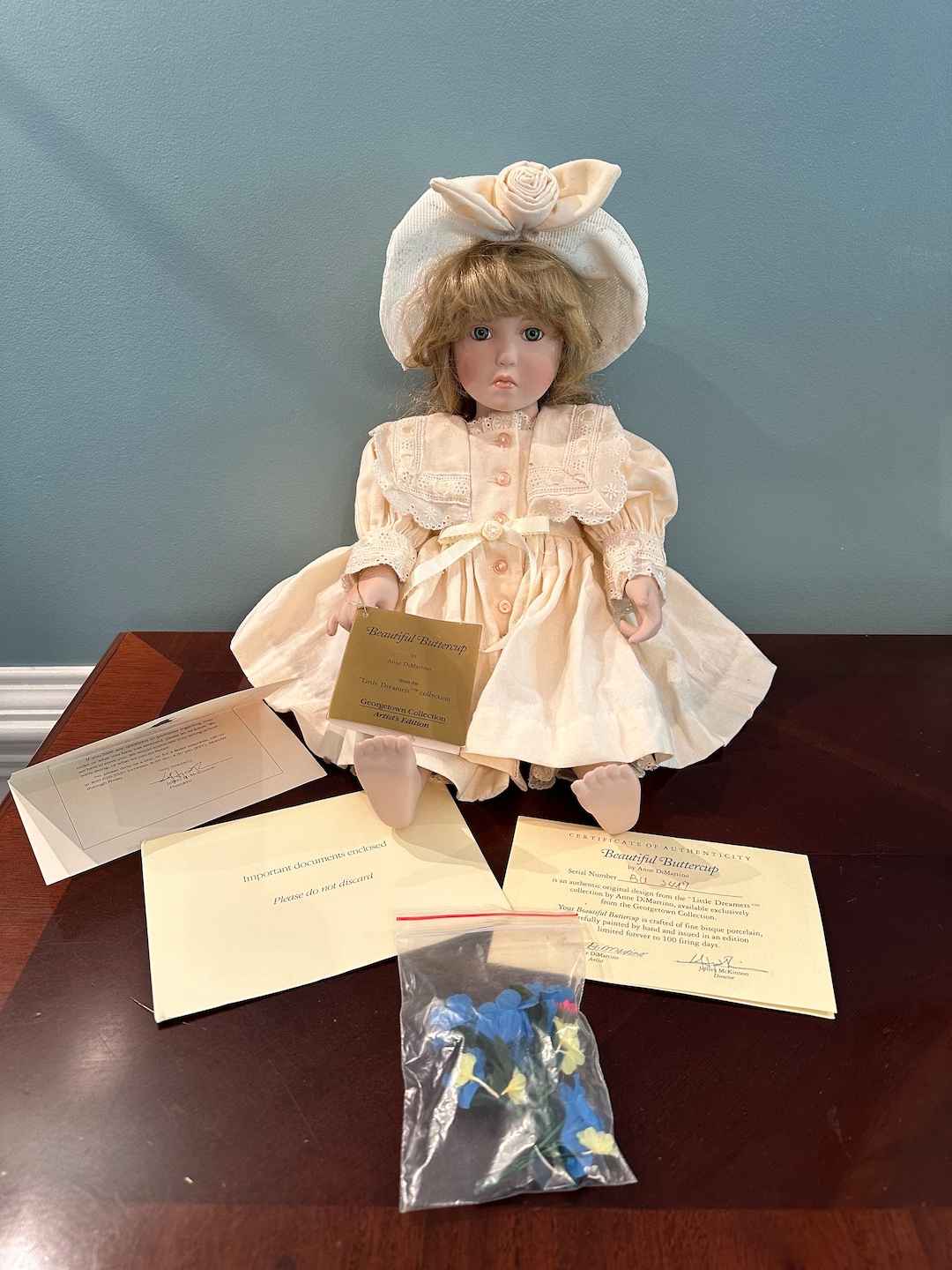 Vintage Buttercup Little Dreamer Porcelain Doll Georgetown Collection ...