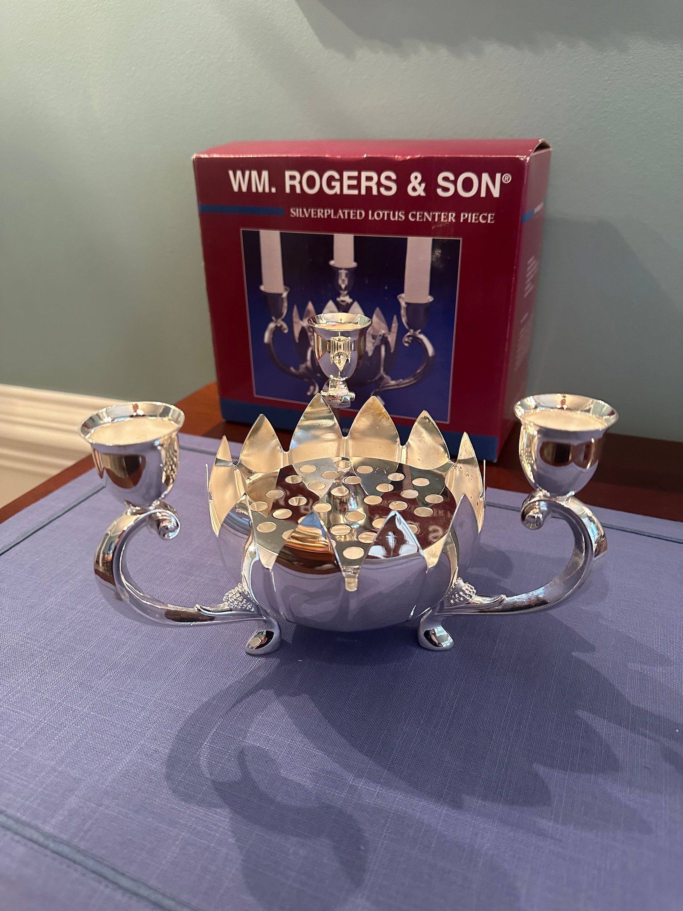 WM Rogers Silverplate LOTUS Centerpiece - Etsy
