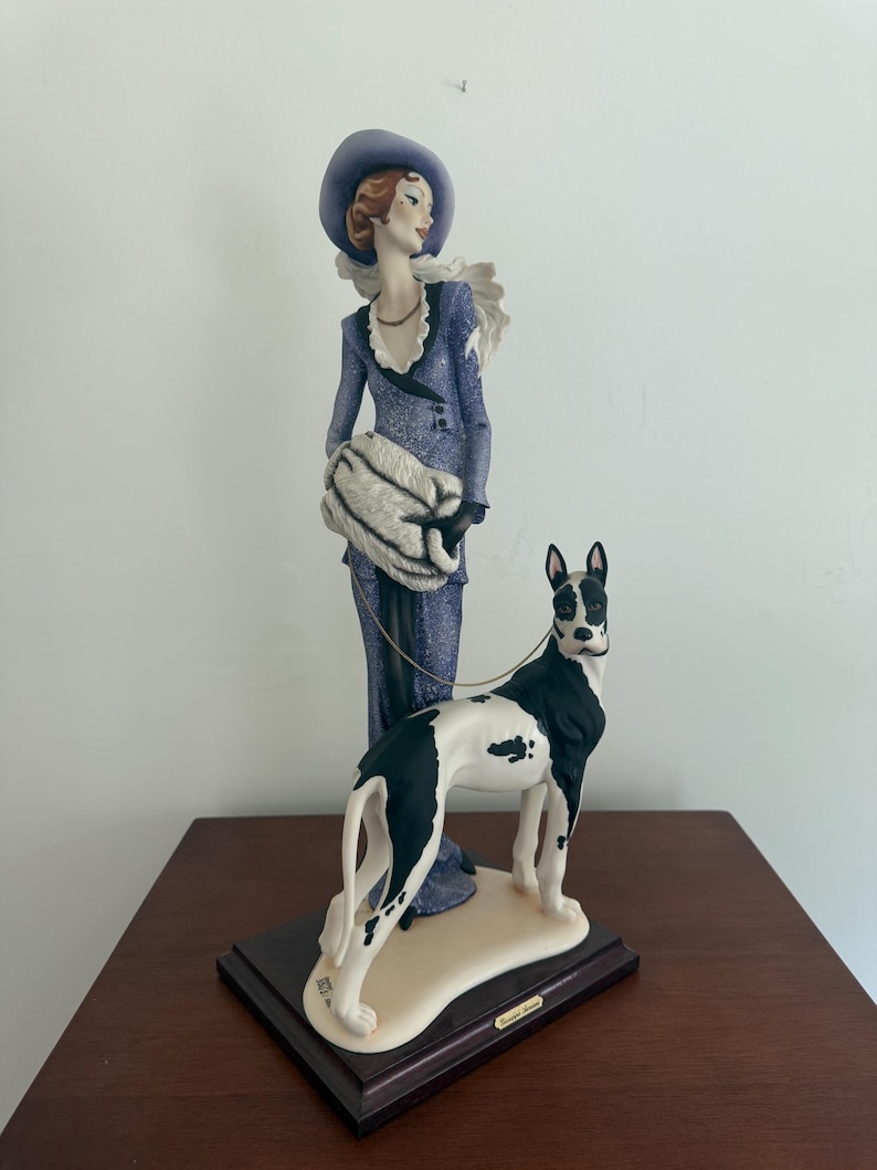 Giuseppe Armani Lady With Dane Figurine, Limited Edition - Etsy