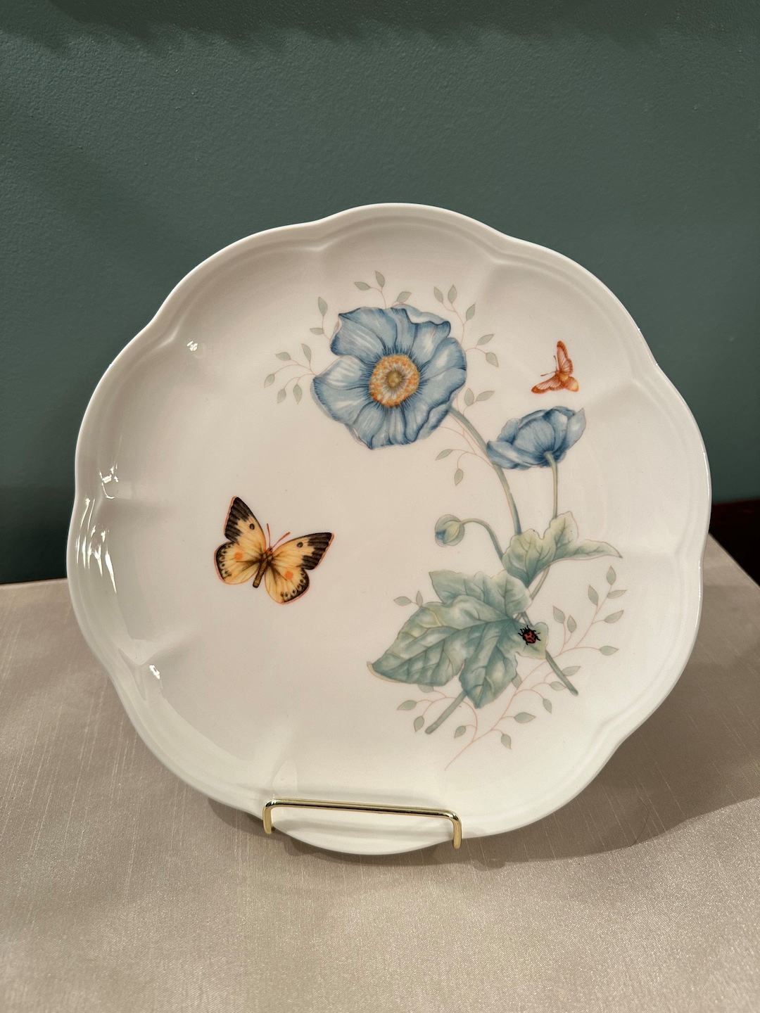 Lenox Butterfly Meadow “monarch” Accent Plate - Etsy