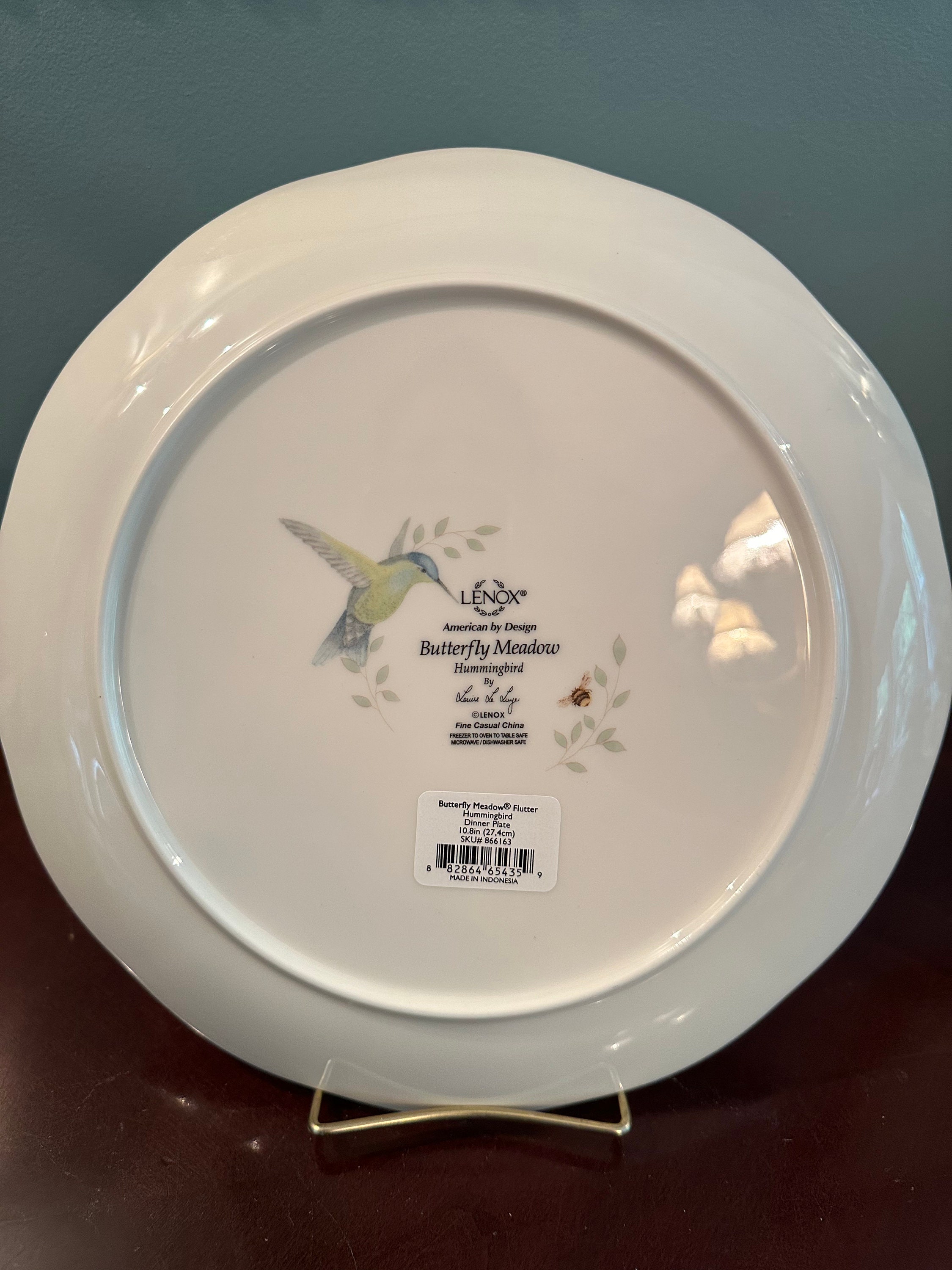 Lenox Butterfly Meadow Flutter hummingbird dinner Plate - Etsy