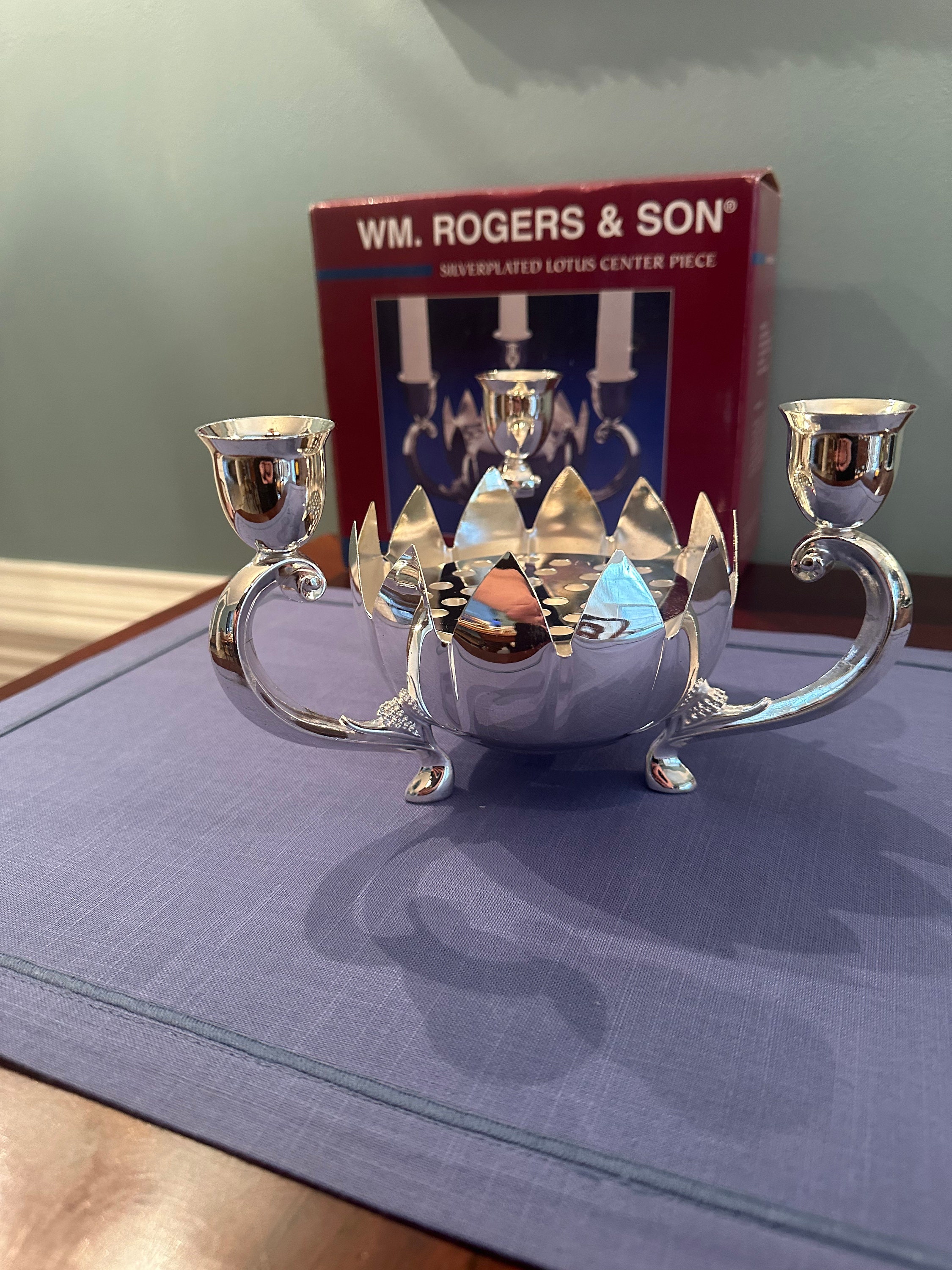 WM Rogers Silverplate LOTUS Centerpiece - Etsy