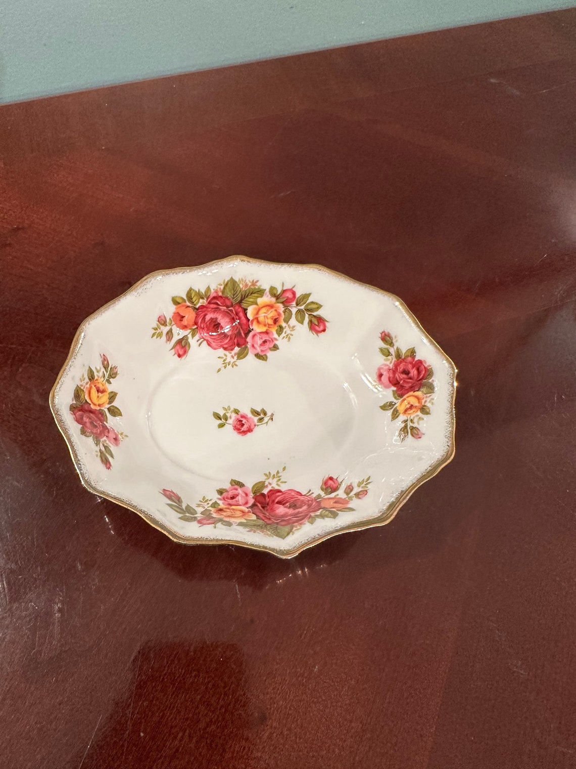 Cottage Rose Porcelain Candy Dish.bone China. - Etsy