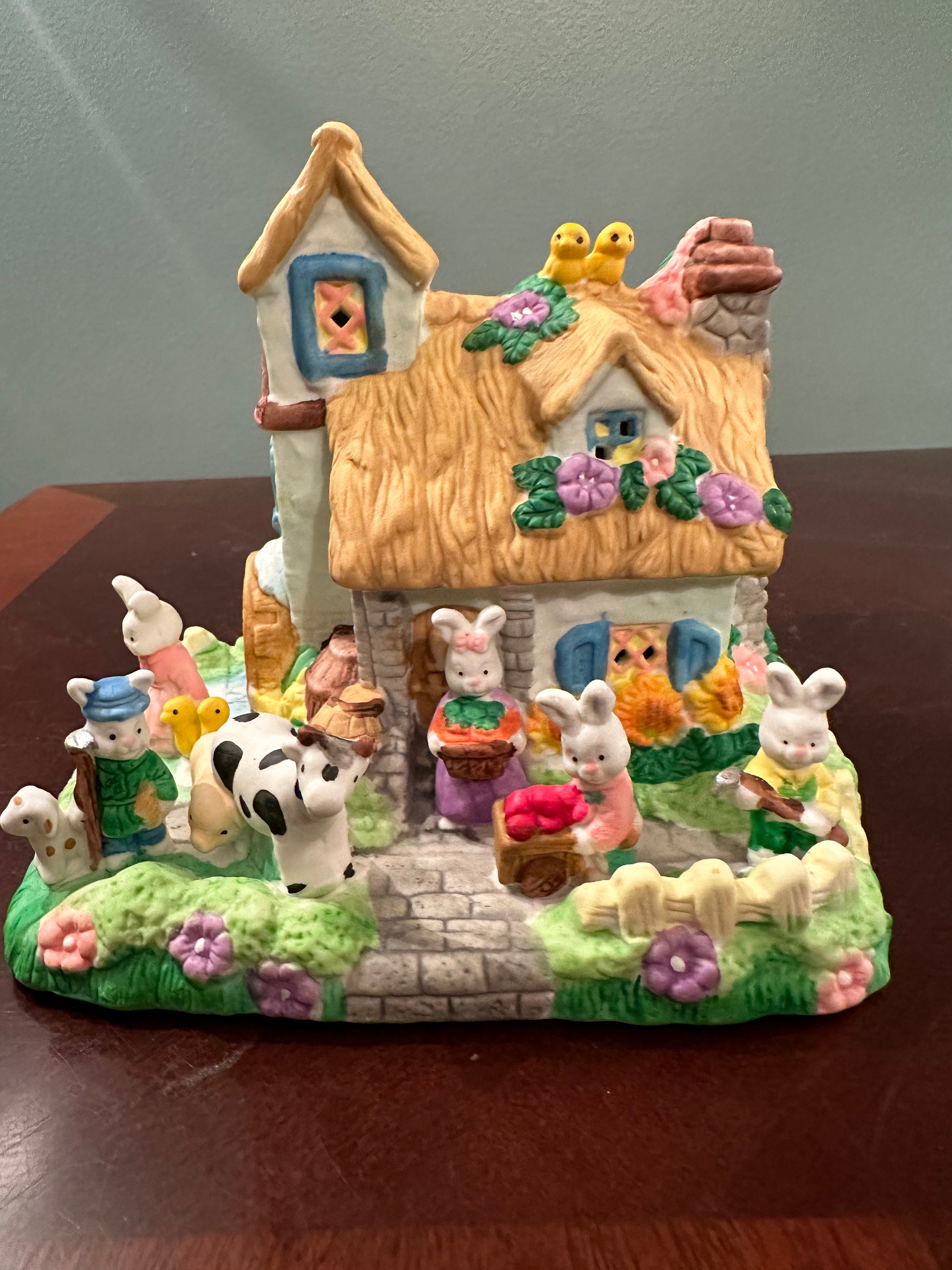 Cottontale Cottages Farm Easter Bunny Village - Etsy