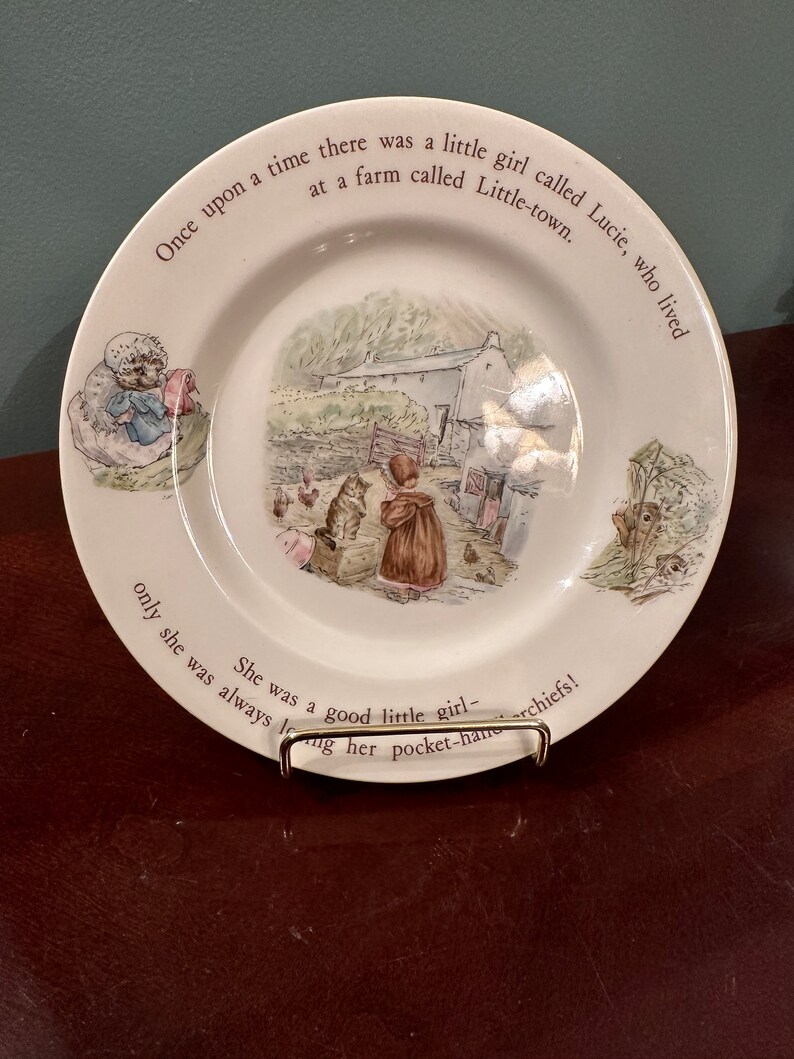 Wedgwood Peter Rabbit Mrs.tiggy winkle Plate - Etsy